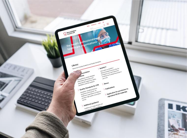 New health charity website for Resuscitation Council UK | IE Digital